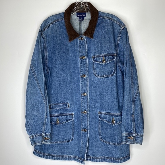 Baccini | Jackets & Coats | Vintage Baccini Western Denim Jean Button ...